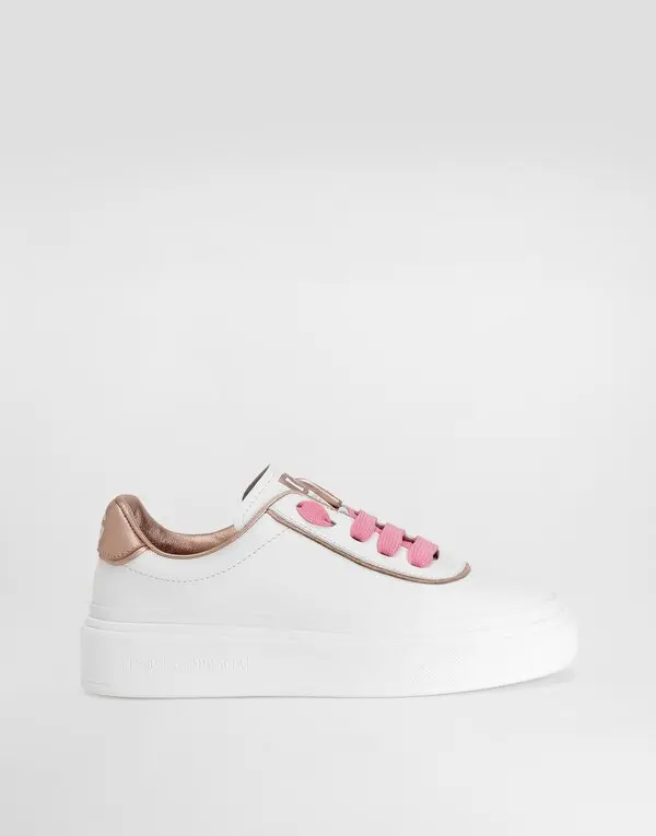 Dolce & Gabbana Nappa Calfskin And Laminated Sneakers - Multicolor