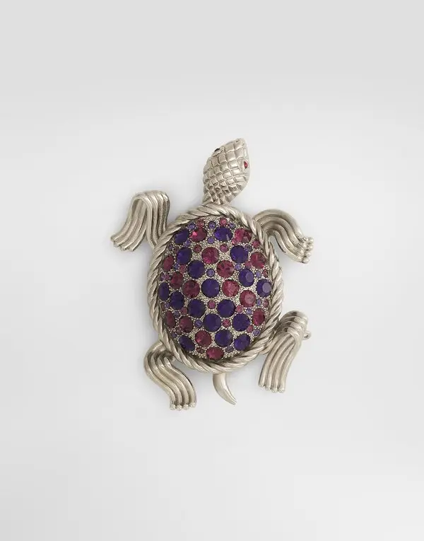 Dolce & Gabbana Sartoria Turtle-shaped Brooch - Silver