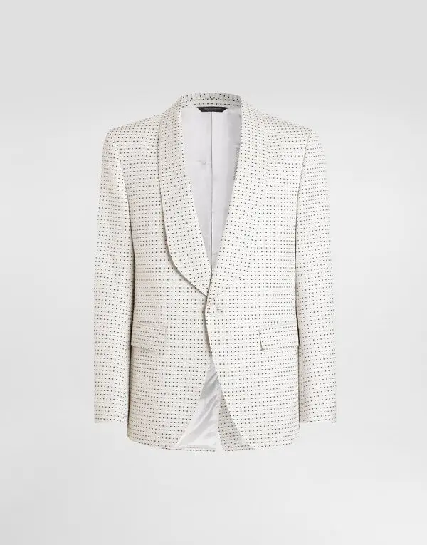 Dolce & Gabbana Single-breasted Jacket In Silk Wool
