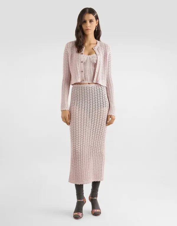 Dolce & Gabbana Viscose Crochet Skirt