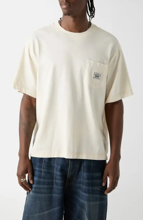 GUESS ORIGINALS Go Oversize Boxy Cotton T-shirt - Medium Beige