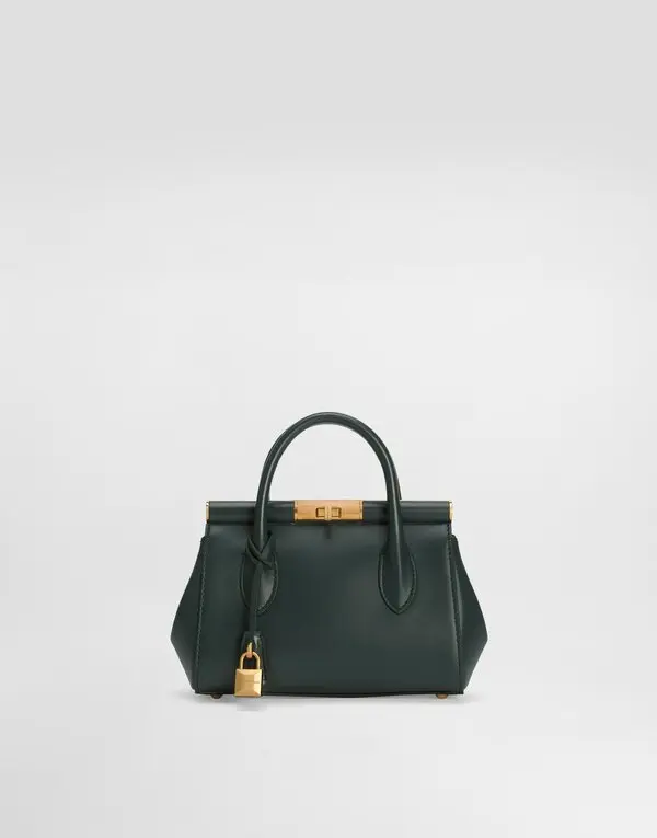 Dolce & Gabbana Marlene Handbag In Palmellato Calfskin - Green