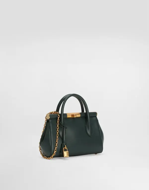 Dolce & Gabbana Marlene Handbag In Palmellato Calfskin - Green