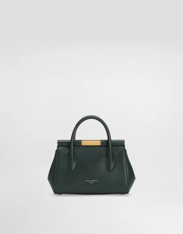 Dolce & Gabbana Marlene Handbag In Palmellato Calfskin - Green