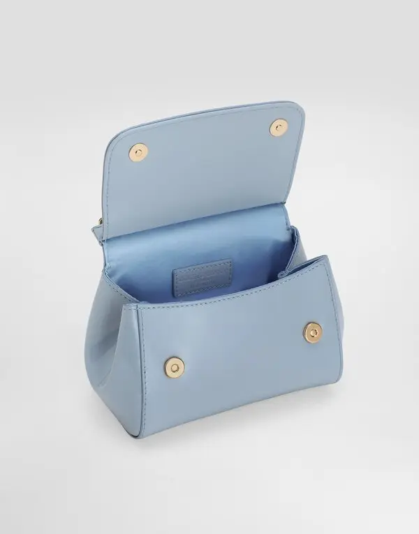 Dolce & Gabbana Patent Leather Sicily Handbag - Azure