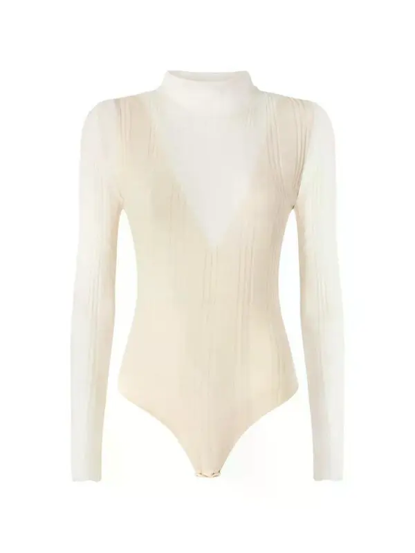 Pinko Semi-sheer Long Sleeve Body