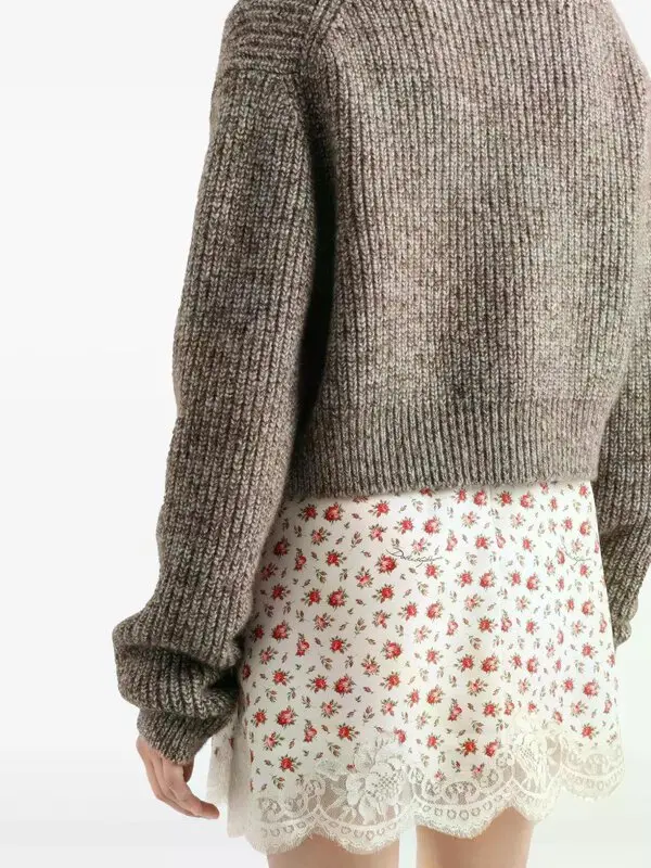Dolce & Gabbana Chunky-knit Cropped Cardigan