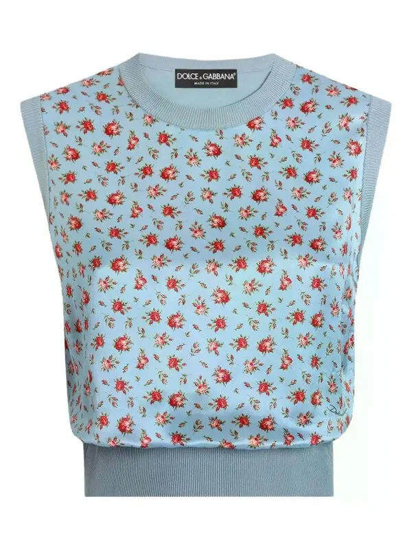 Dolce & Gabbana Floral Knit Top