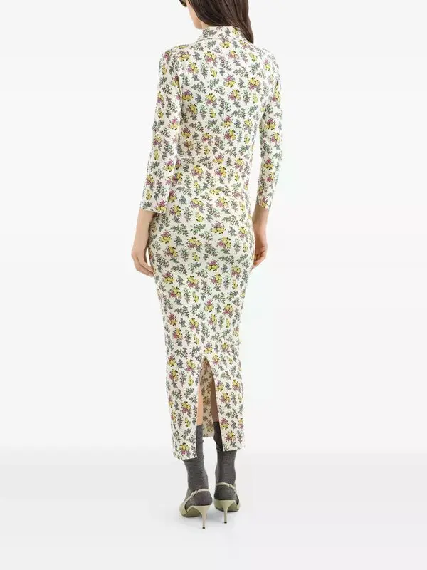 Dolce & Gabbana Floral-print Pencil Midi Skirt