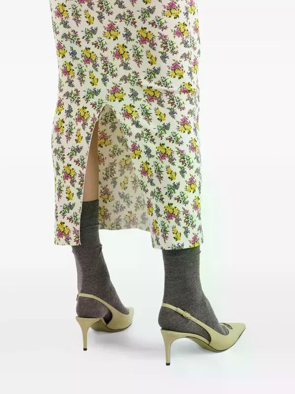 Dolce & Gabbana Floral-print Pencil Midi Skirt