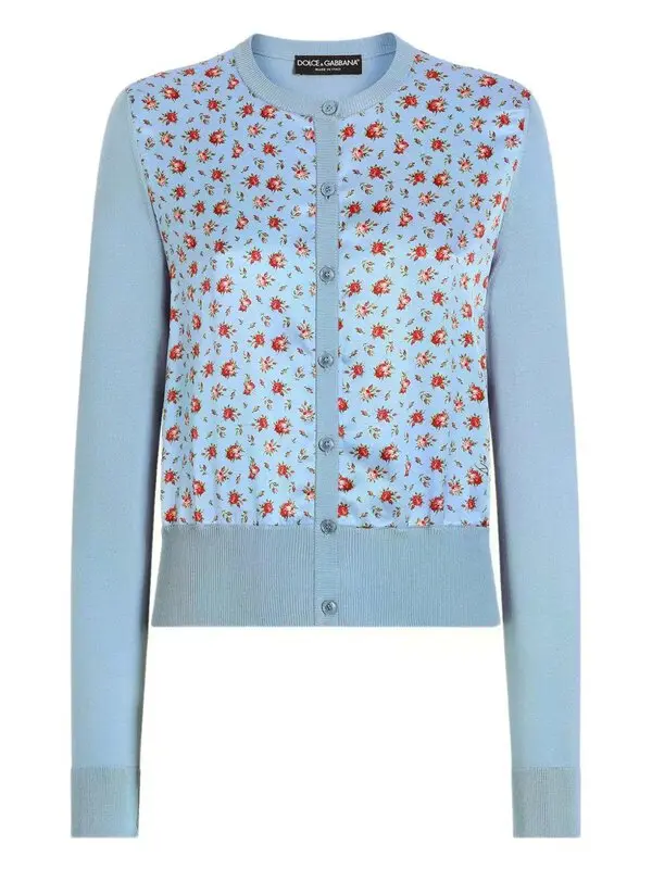Dolce & Gabbana Floral-print Jacket - Blue