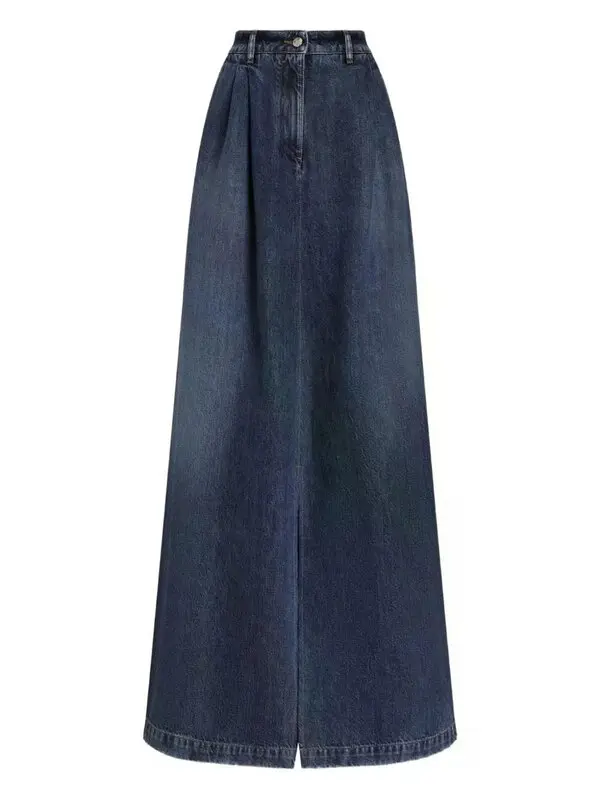Dolce & Gabbana Pleated Maxi Skirt With Slit