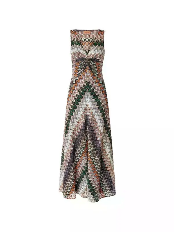 Missoni Patterned V-neck Maxi Dress