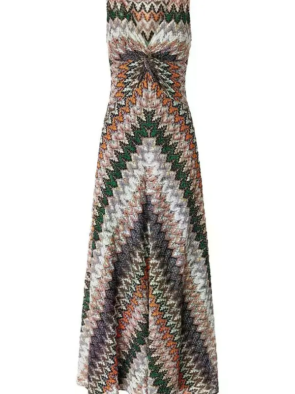 Missoni Patterned V-neck Maxi Dress