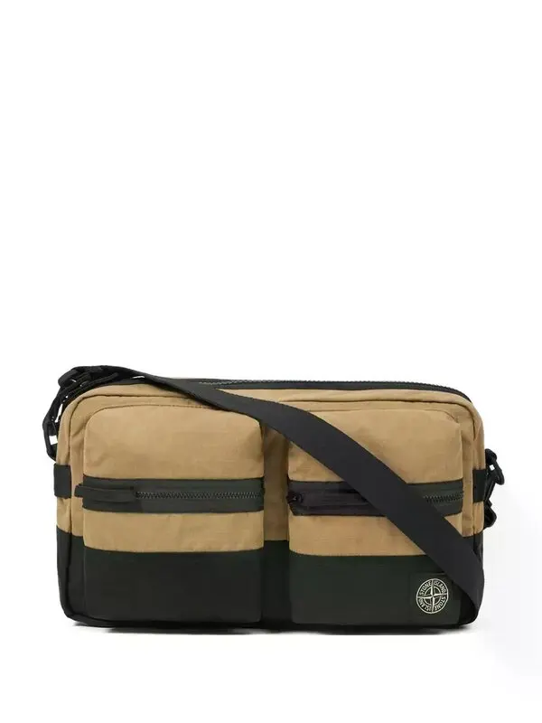 Stone Island Ripstop Zipped Pocket Shoulder Bag - Neutrals