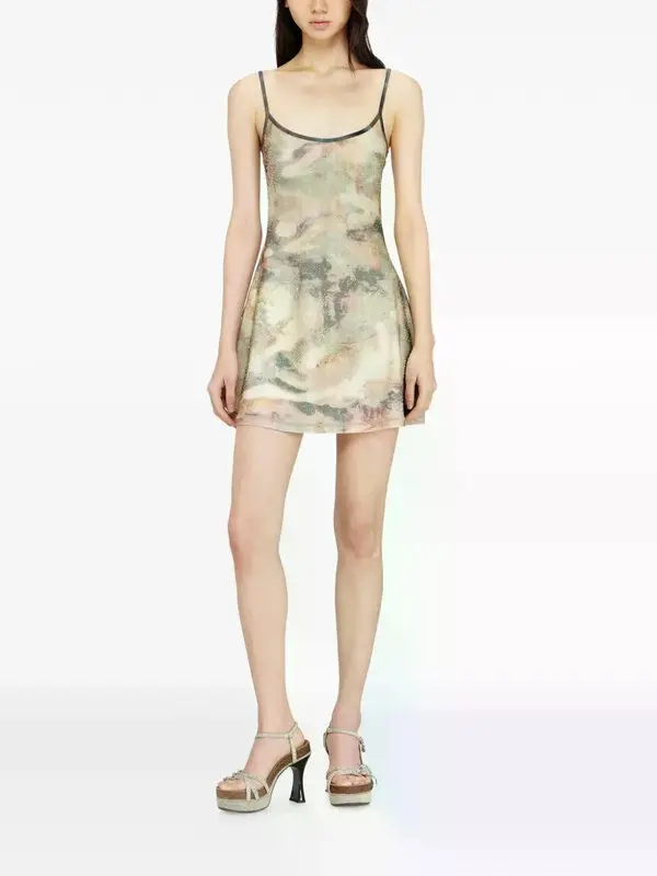 DIESEL® Crystal-embellished Mini Dress