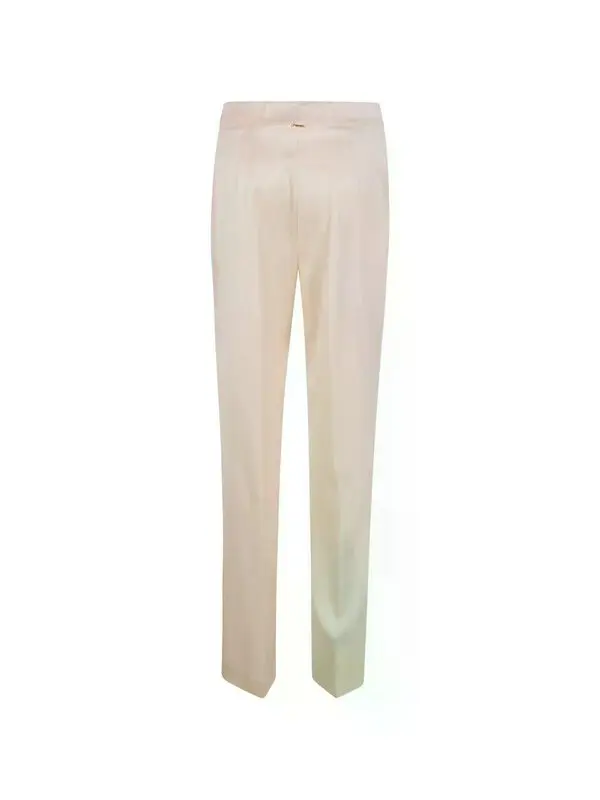 TWINSET Pleated Straight Leg Trousers