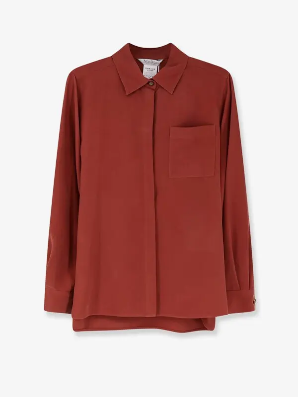 Max Mara Siamese Silk Shirt - Brown