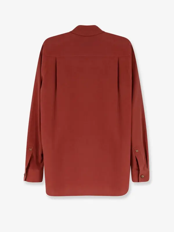 Max Mara Siamese Silk Shirt - Brown