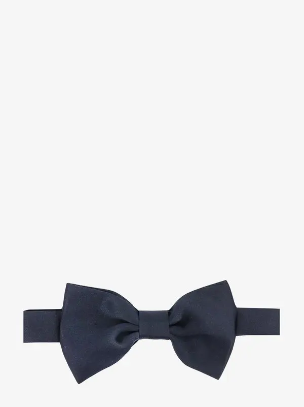 Tagliatore Satin Bow Tie - Blue