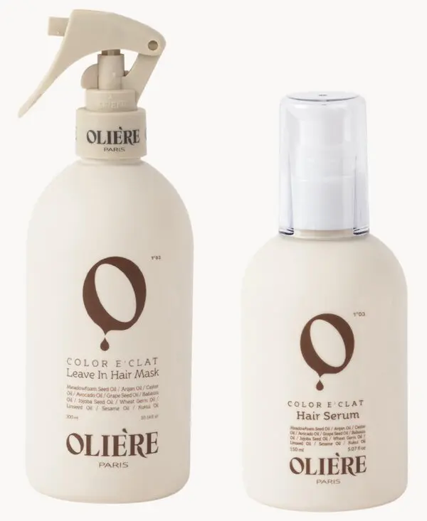OLIERE PARIS Color Eclat Leave-in Hydration & Shine Hair Care Duo $127 Value - No Color
