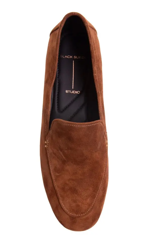 BLACK SUEDE STUDIO Allie Suede Loafers