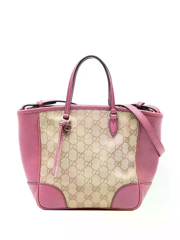 Gucci Small Gg Canvas Bree Satchel - Brown