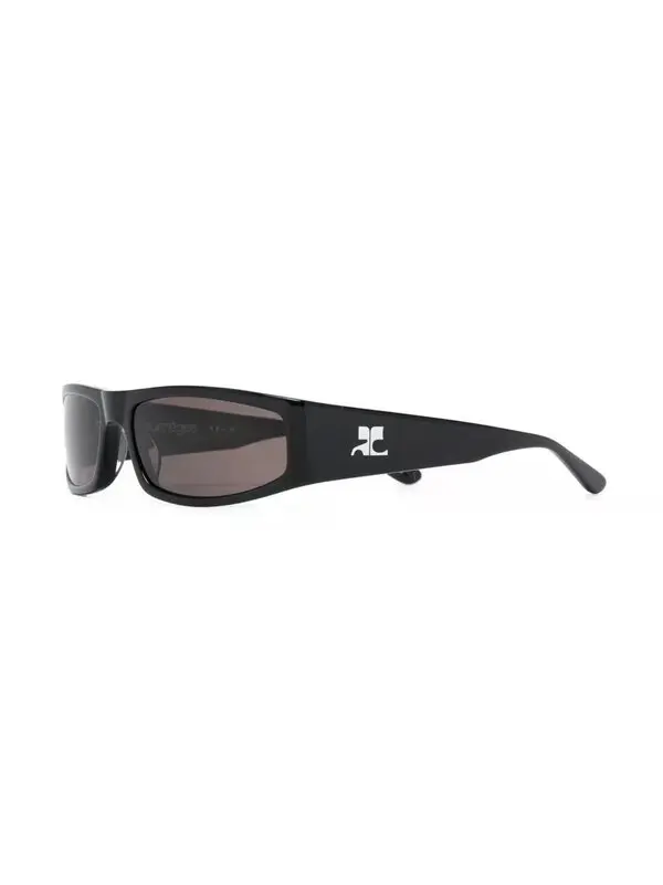 COURREGES Logo-print Sunglasses