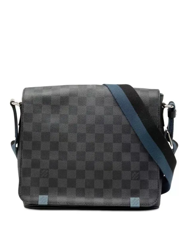 LOUIS VUITTON Damier Graphite District Nm Pm Crossbody Bag - Black