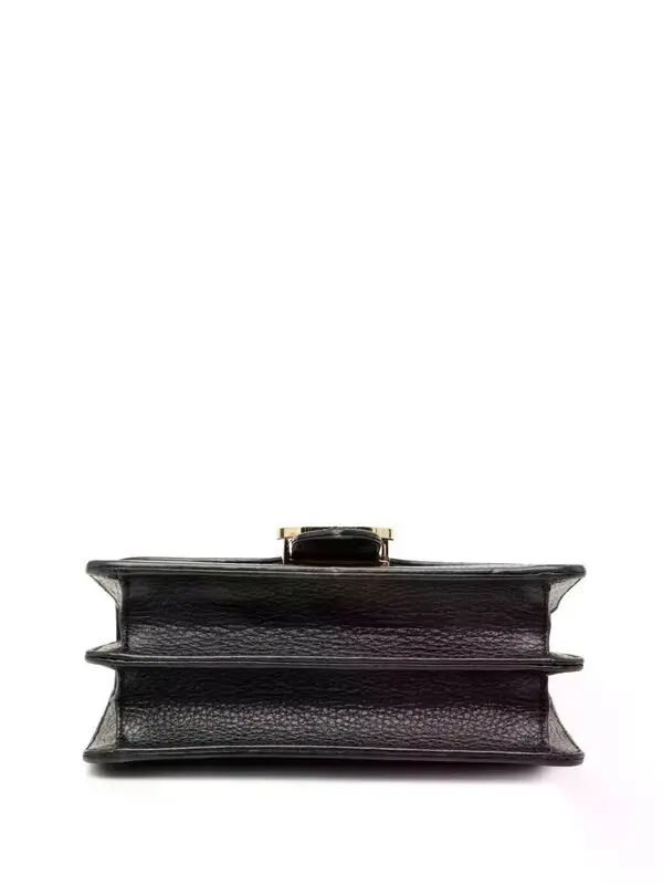 Gucci Calfskin Interlocking G Crossbody Bag - Black