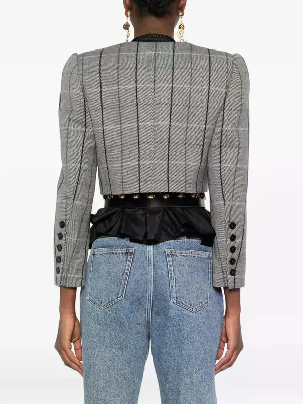 Chloé Double-breasted Check Jacket