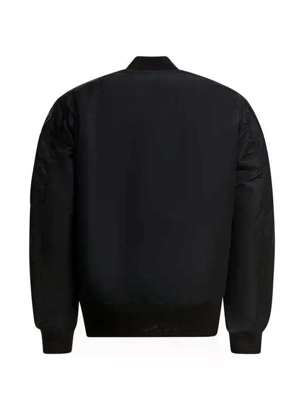 BUZZ RICKSON'S Patched Bomber Jacket - Black