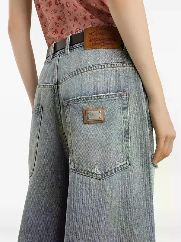 Dolce & Gabbana Panelled Distressed Jeans - Blue
