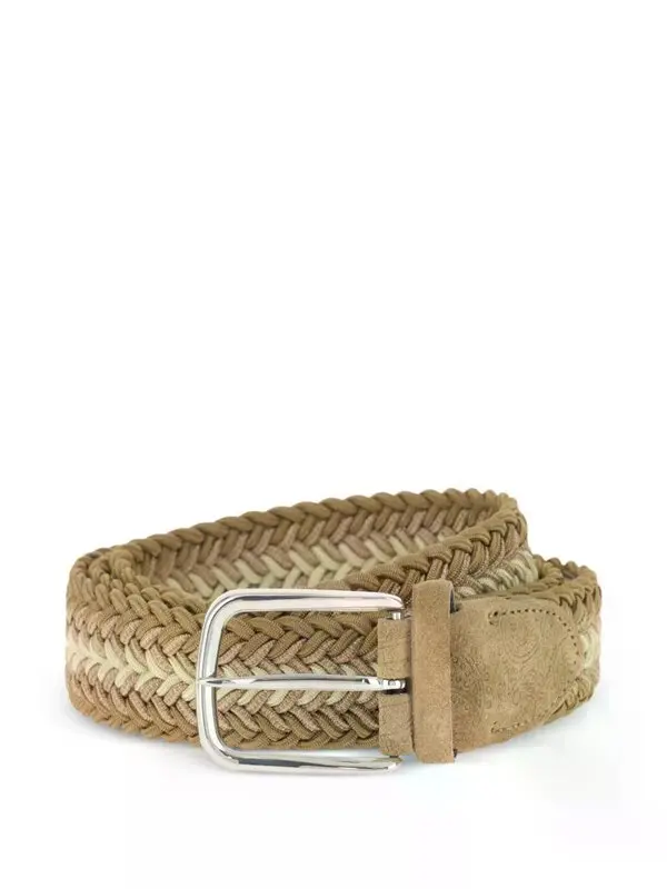 Boggi Milano Woven Belt - Neutrals