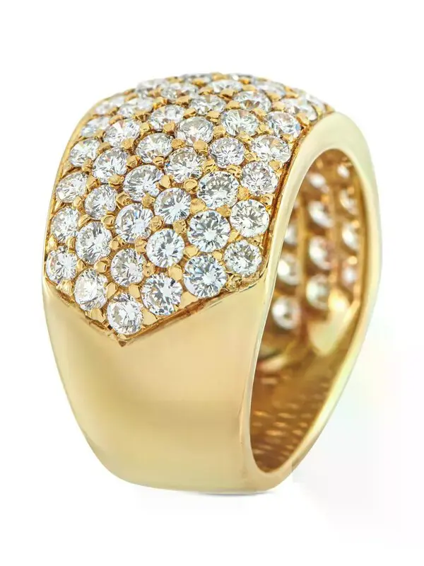 LB EXCLUSIVE 18k And Diamond Wide Band Ring