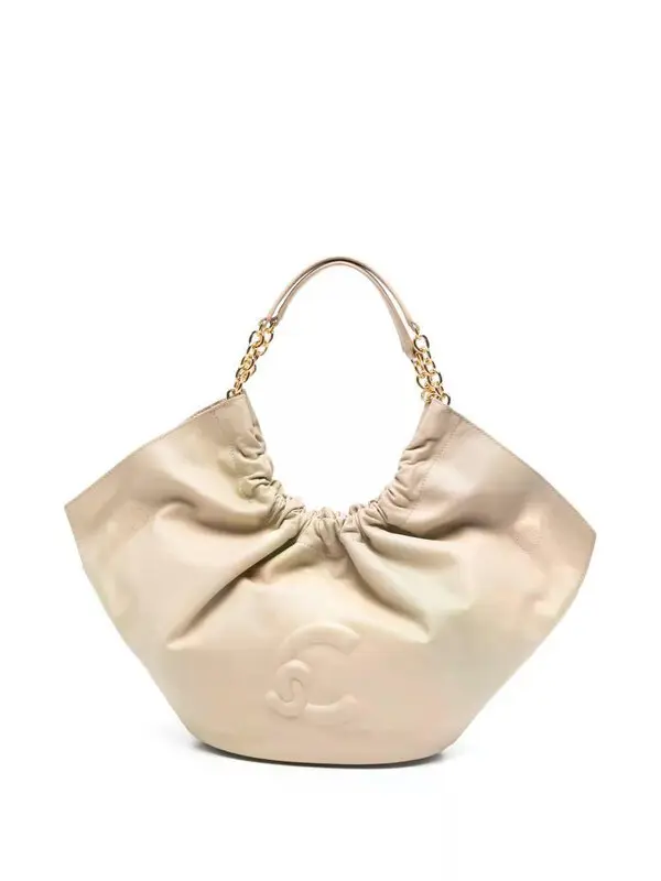COCCINELLE Gathered Detail Tote Bag - Neutrals