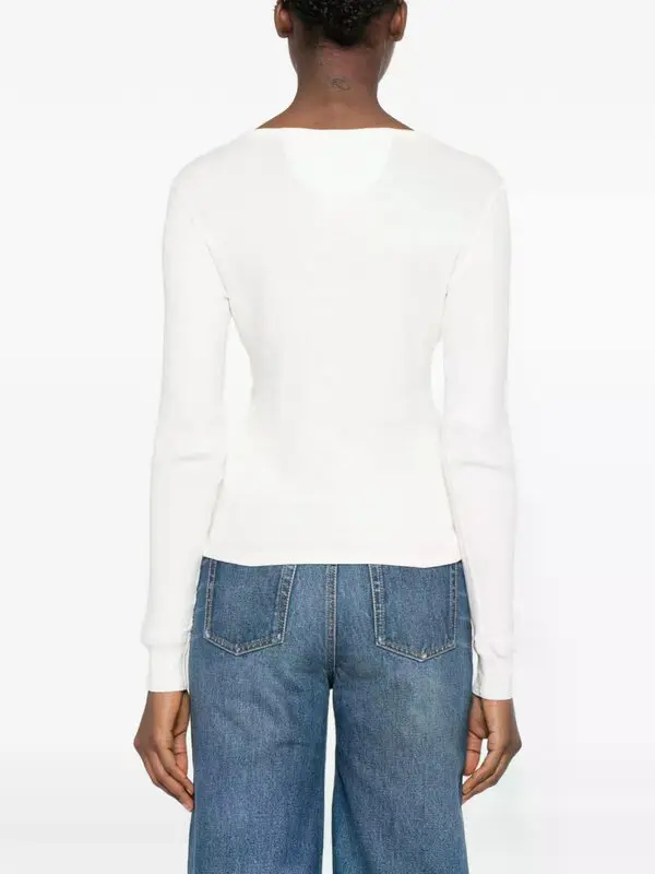 Chloé Henley Scoop-neck T-shirt