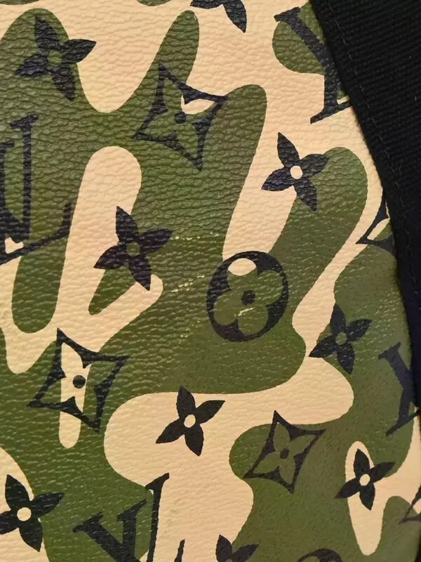 LOUIS VUITTON 2008 X Takashi Murakami 55 Keepall Bandouliere Travel Bag - Green