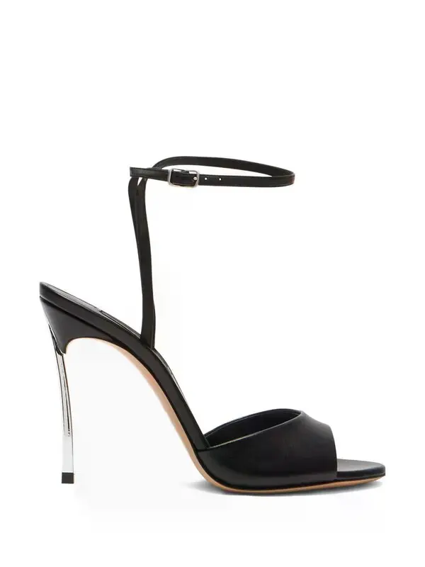 Casadei Heeled Sandals With Buckle Strap - Black