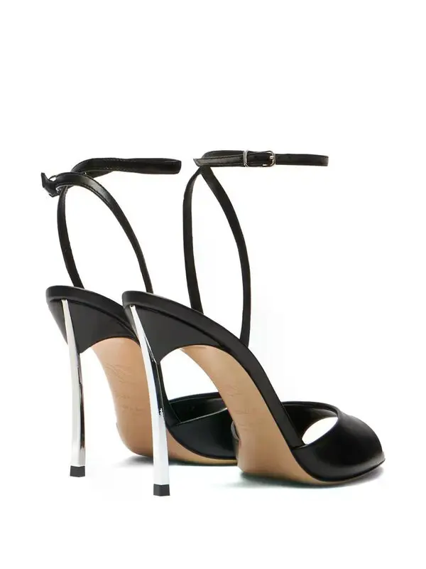 Casadei Heeled Sandals With Buckle Strap - Black
