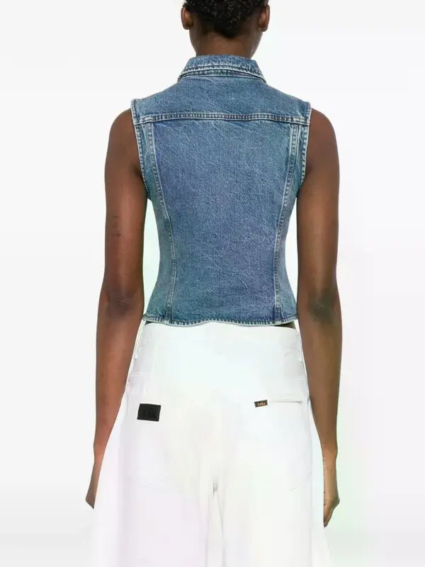LOIS Buttoned Denim Gilet