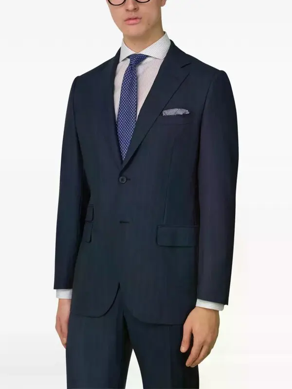 Boggi Milano Pinstriped Flap-pocket Suit