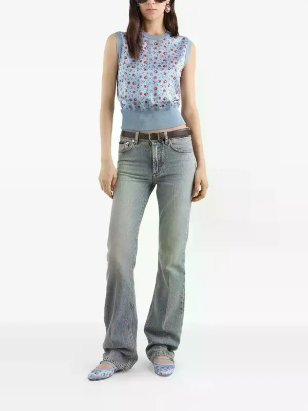Dolce & Gabbana Floral Knit Top