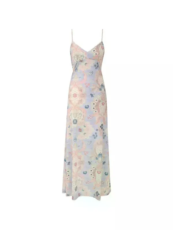 Zimmermann Rebellion Ruffled Floral Maxi Dress - Blue