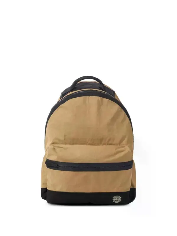 Stone Island Ripstop Zip Fastening Backpack - Neutrals