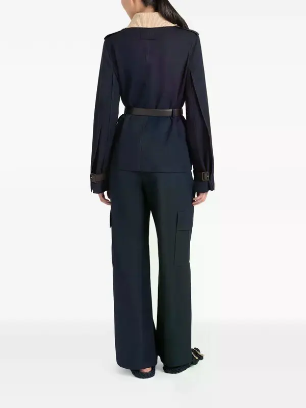 Ports 1961 Belted Ribbed-collar Jacket