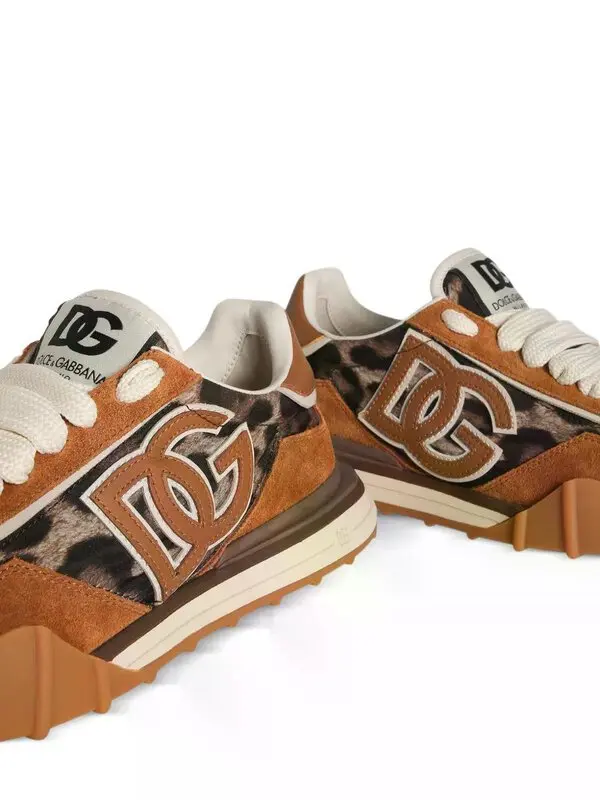 Dolce & Gabbana Logo Detail Sneakers - Brown