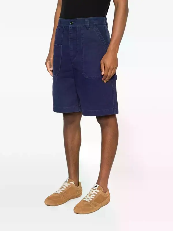 MARANT Patch Pocket Canvas Shorts - Blue