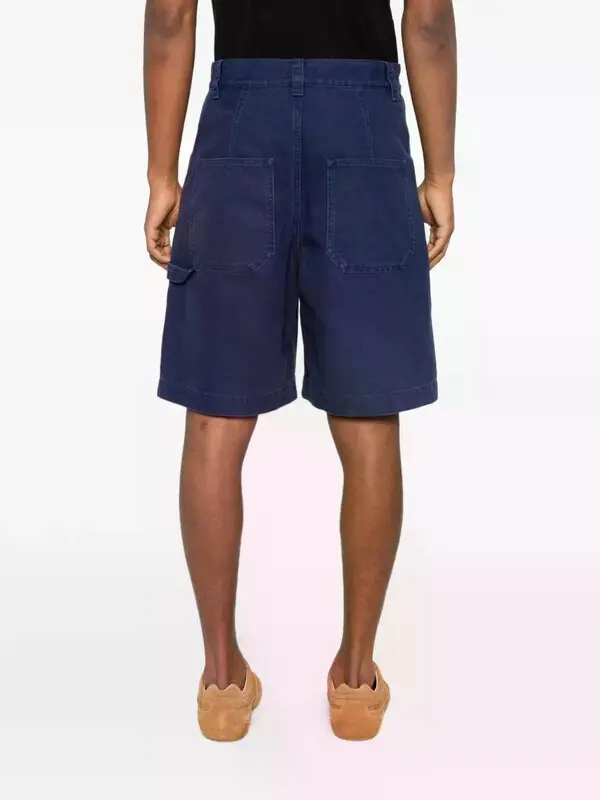 MARANT Patch Pocket Canvas Shorts - Blue