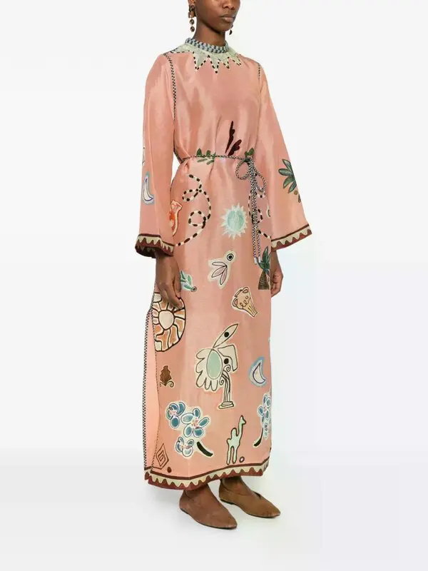 ALEMAIS Laurence Belted Midi Dress